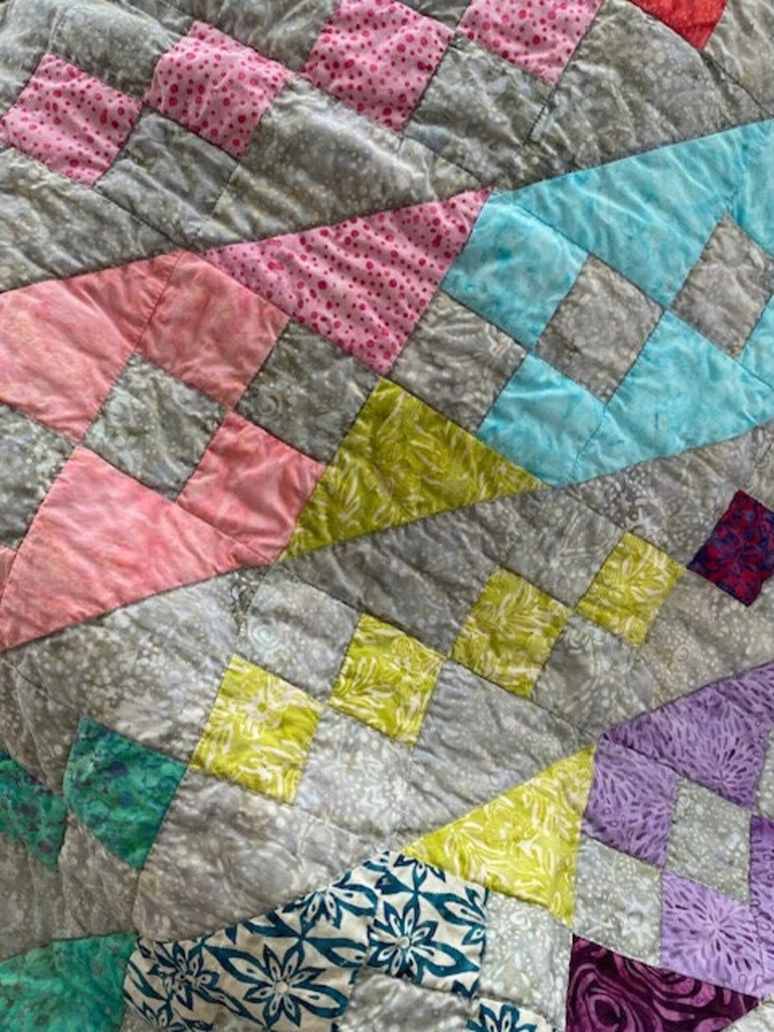 Bright Batik Quilt - Etsy