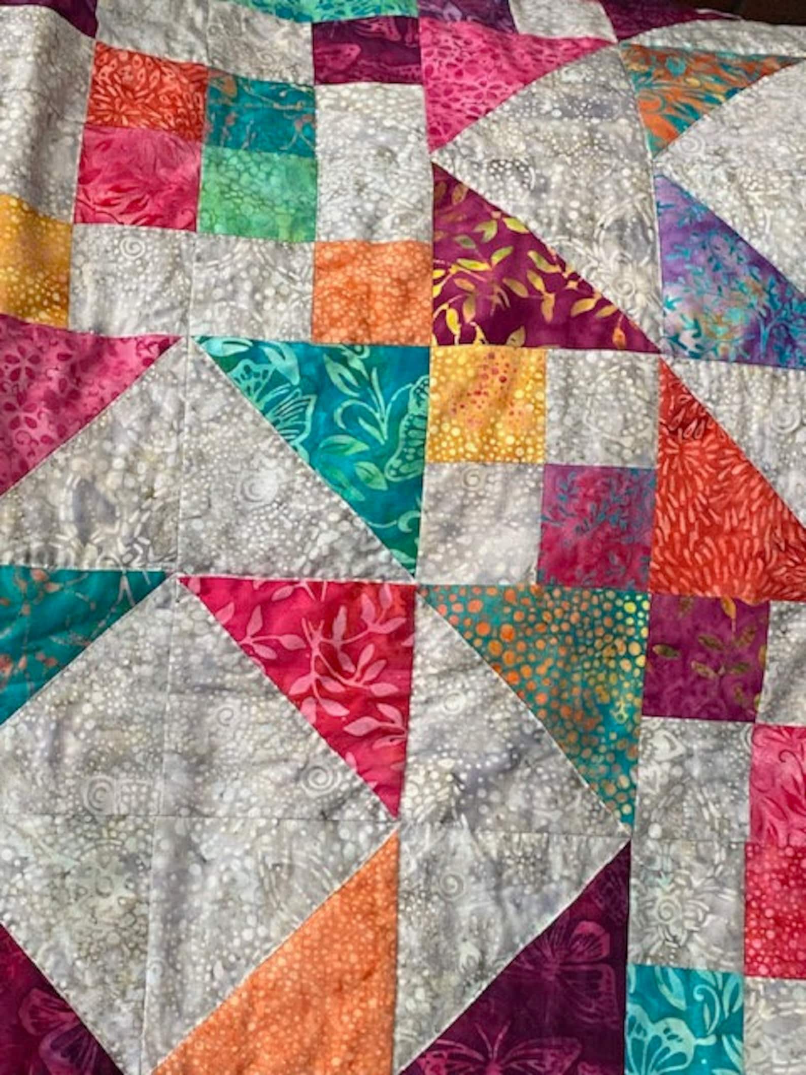 Bold Batiks Quilt - Etsy
