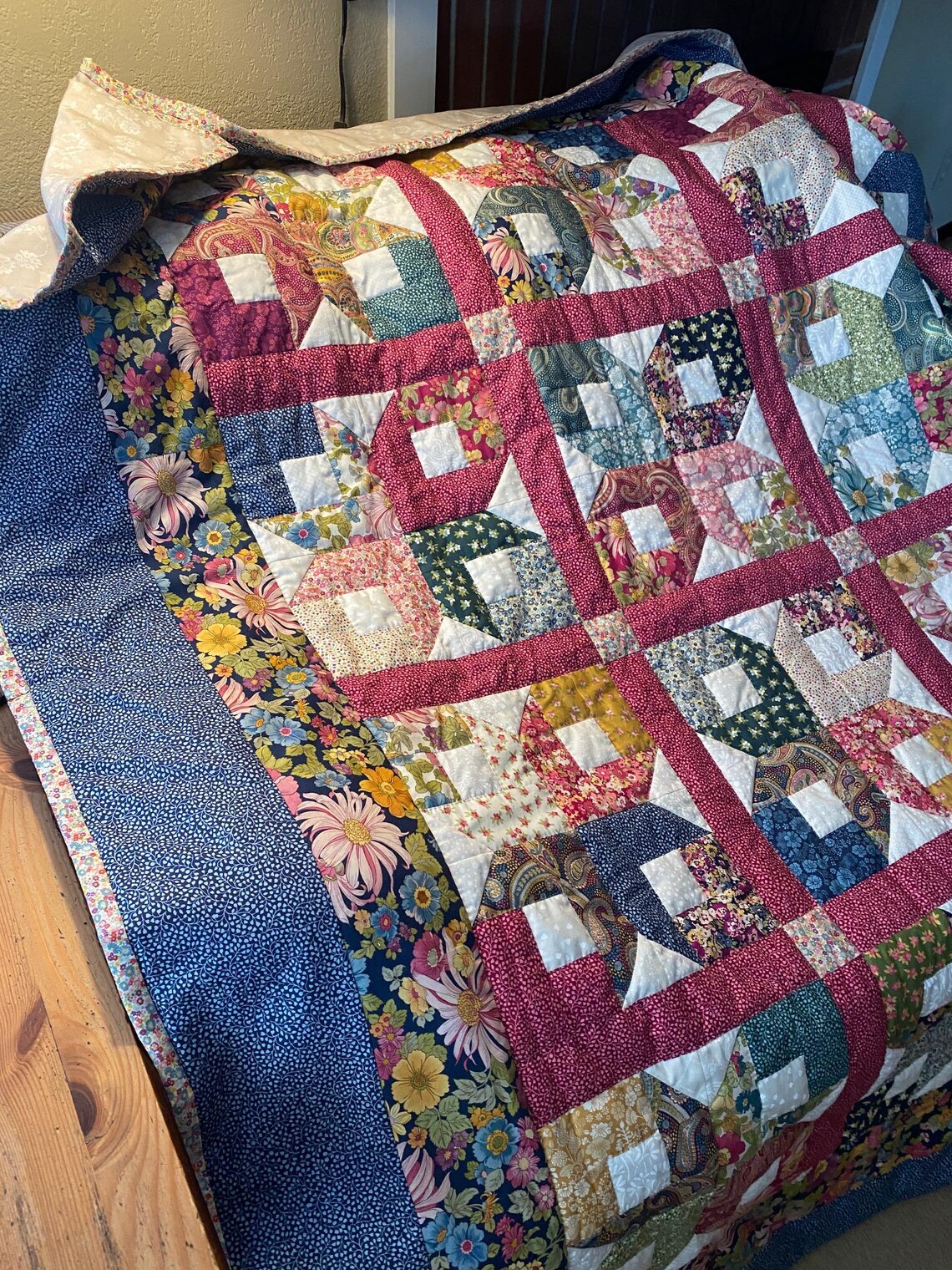 Boxy Stars Quilt - Etsy