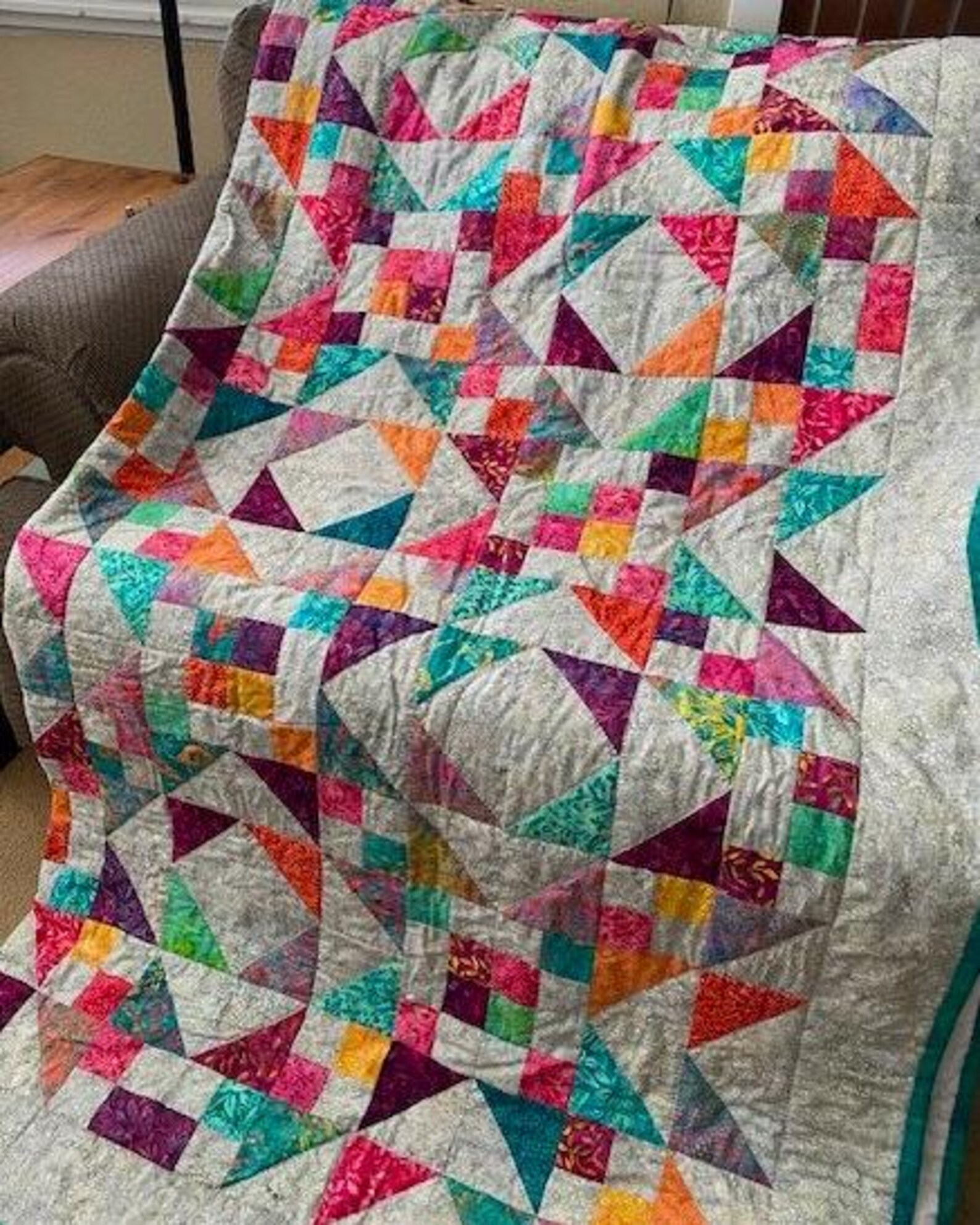 Bold Batiks Quilt - Etsy