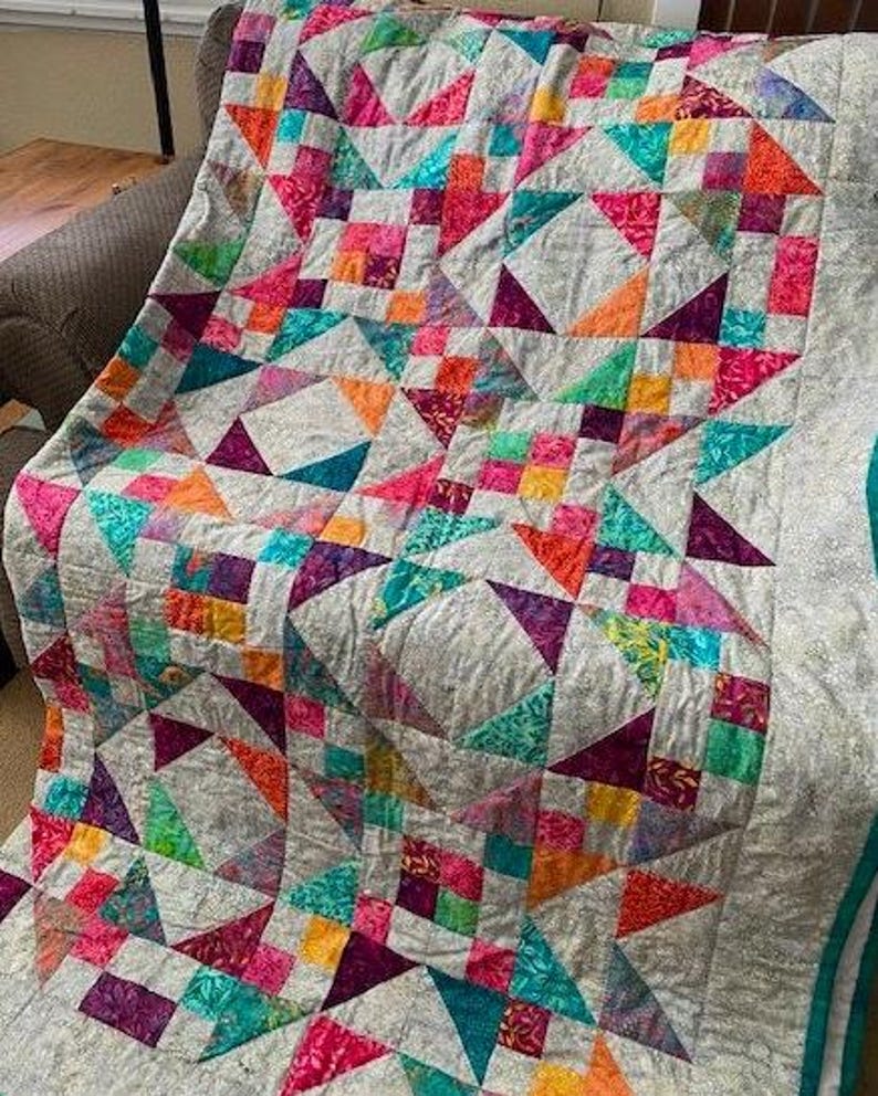 Bold Batiks Quilt - Etsy