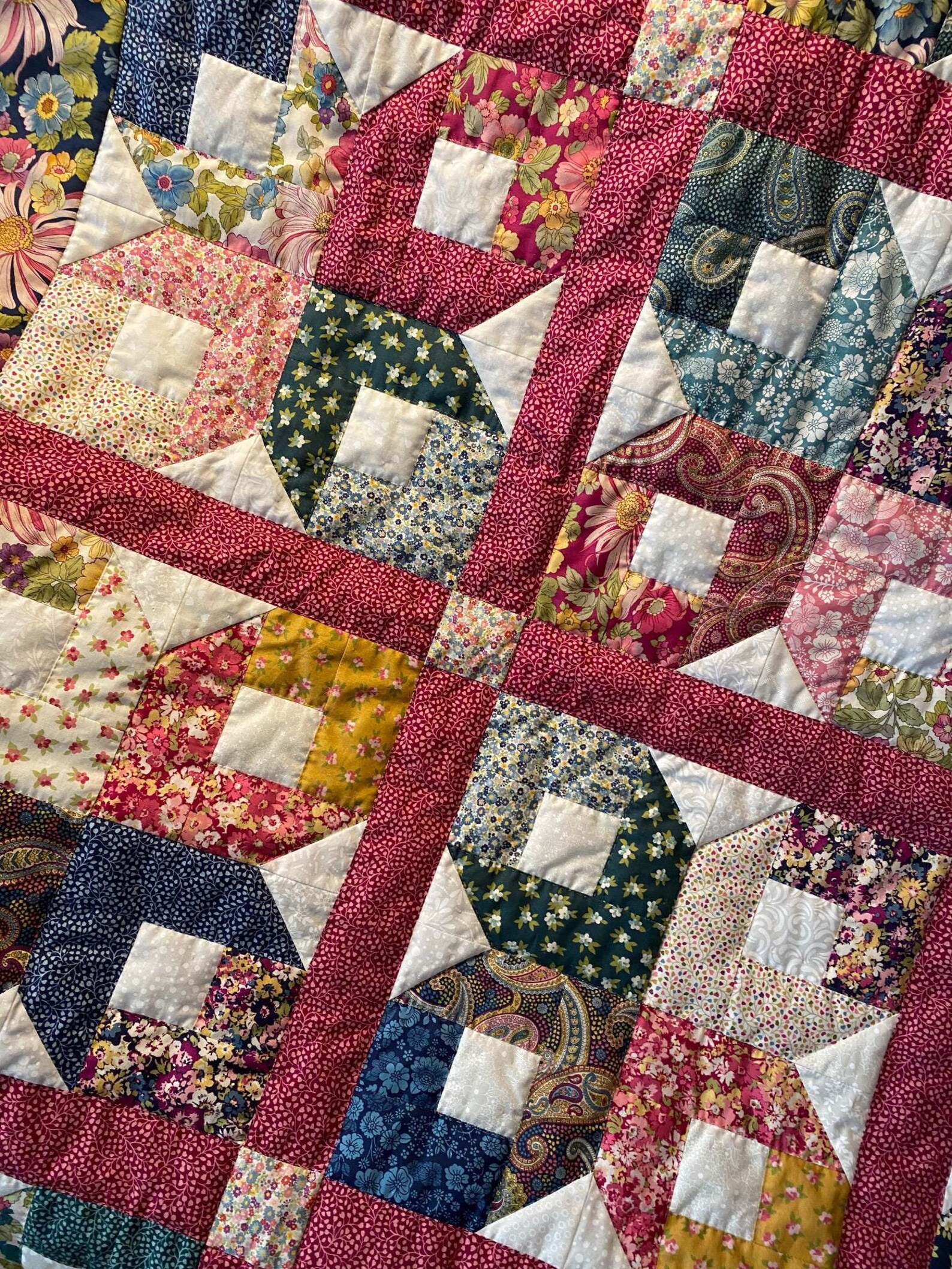 Boxy Stars Quilt - Etsy