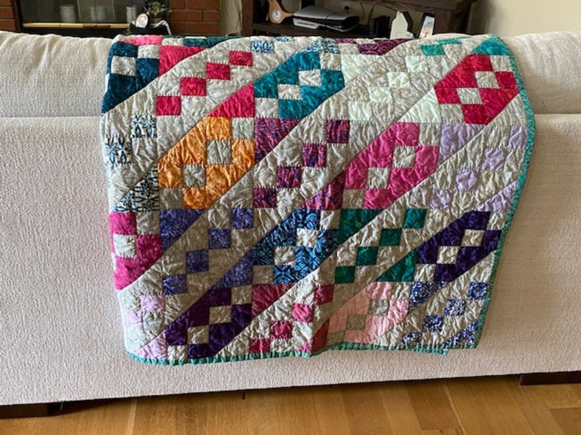 Bright Batik Quilt - Etsy