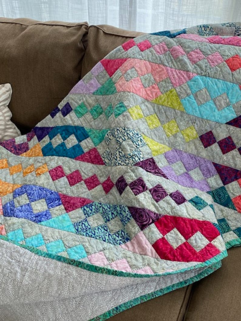 Bright Batik Quilt - Etsy