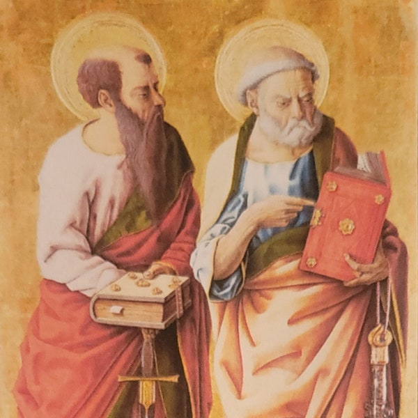 St Peter Holy Card - Etsy