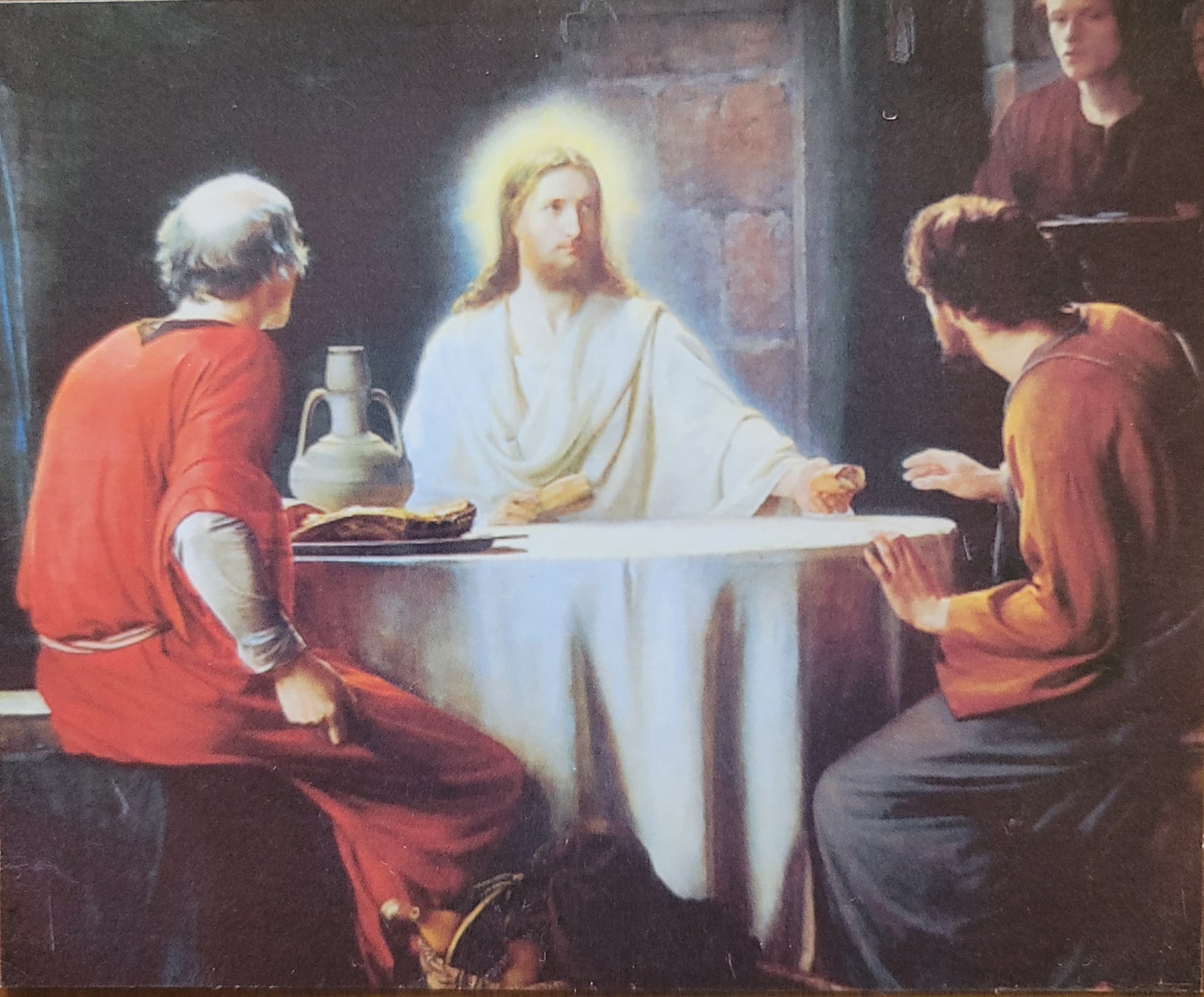 Supper at Emmaus Prayer Card, Holy Card, Devotional Card, Jesus Prayer ...