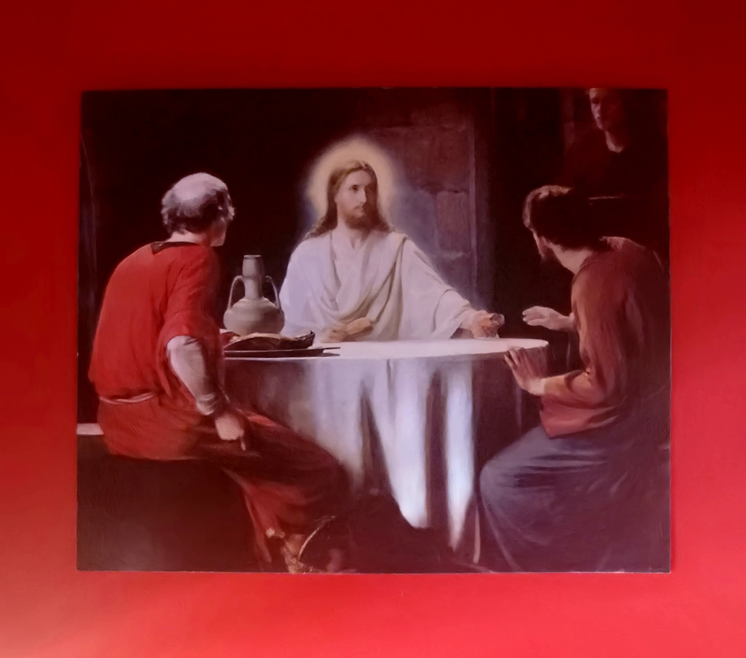 Supper at Emmaus Prayer Card, Holy Card, Devotional Card, Jesus Prayer ...