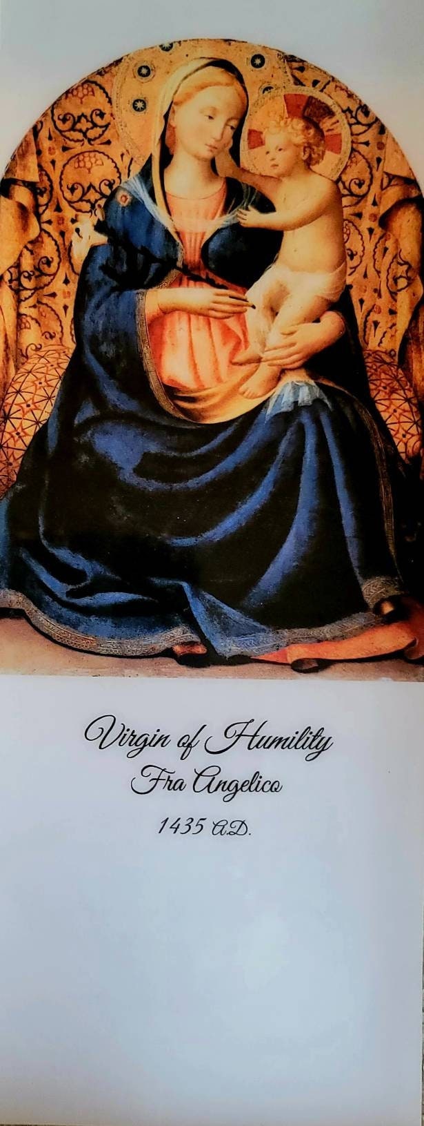 NEW Litany of Humility Prayer Card With Gorgeous Painting by Fra ...