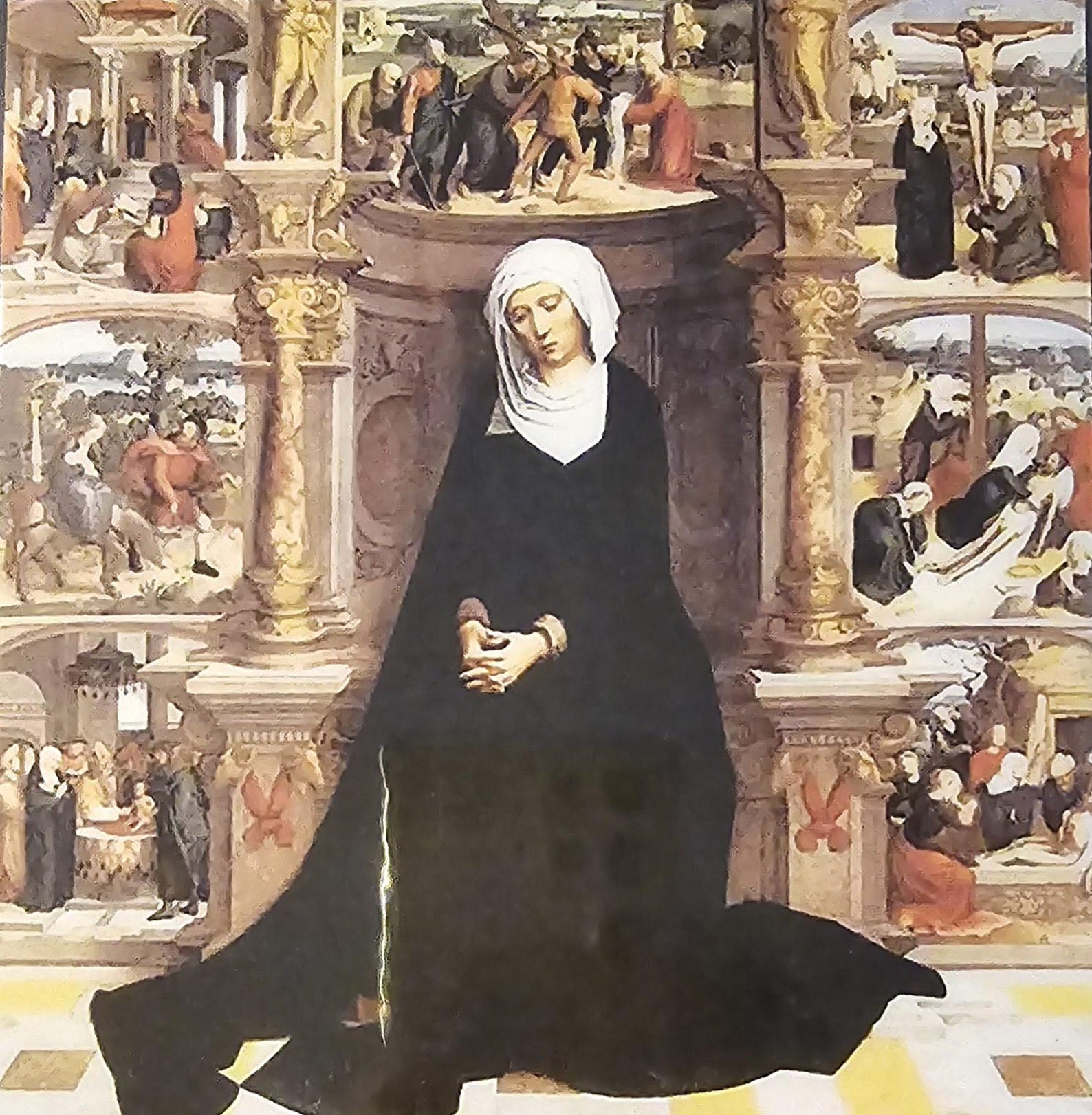 Our Lady of Sorrows Prayer Card With a Description of Each Sorrow and ...