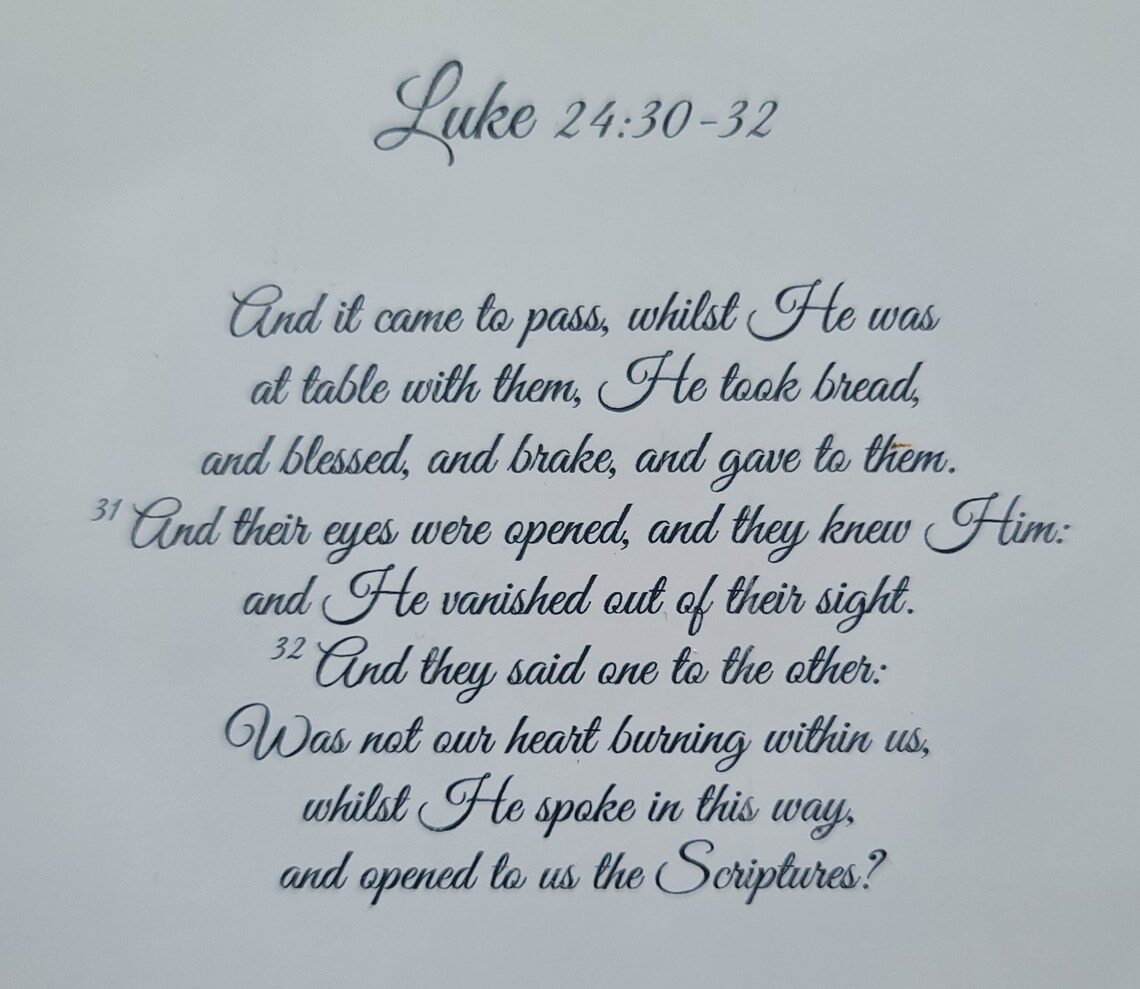 Supper at Emmaus Prayer Card, Holy Card, Devotional Card, Jesus Prayer ...