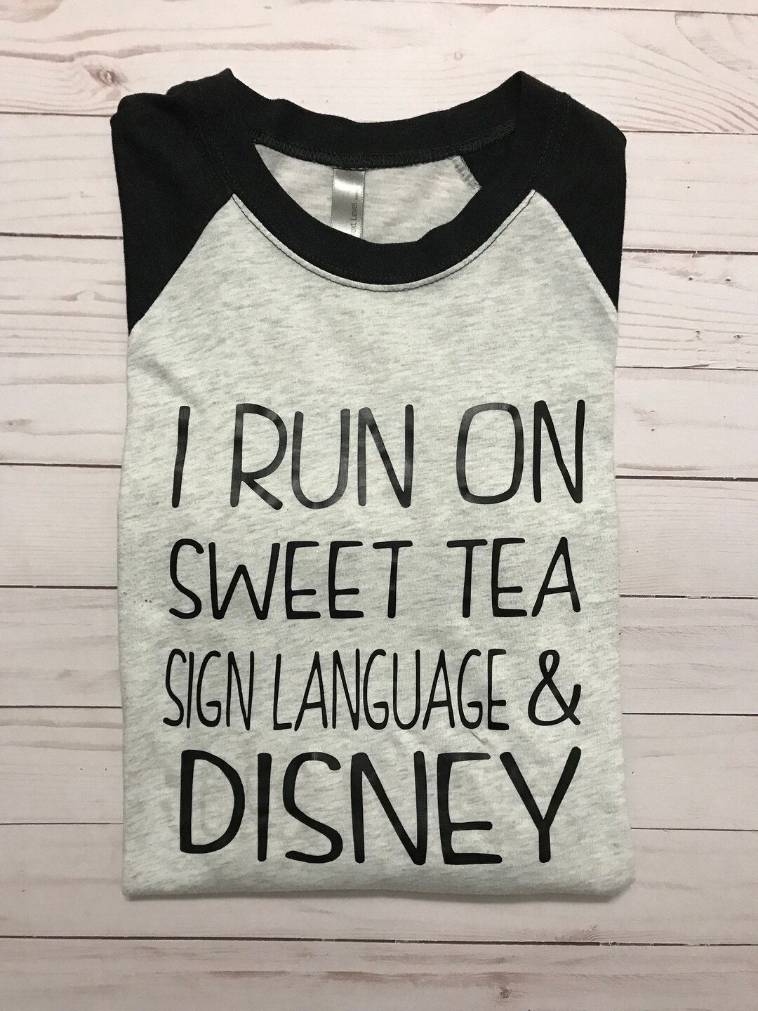 I Run on Sweet Tea Sign Language & Disney Disney Shirt - Etsy