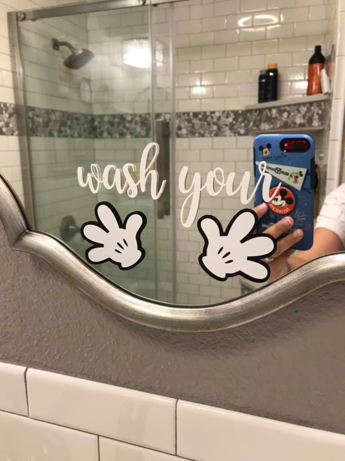 Disney Wash Your Hands Decal Disney Door Disney Decal Wash - Etsy