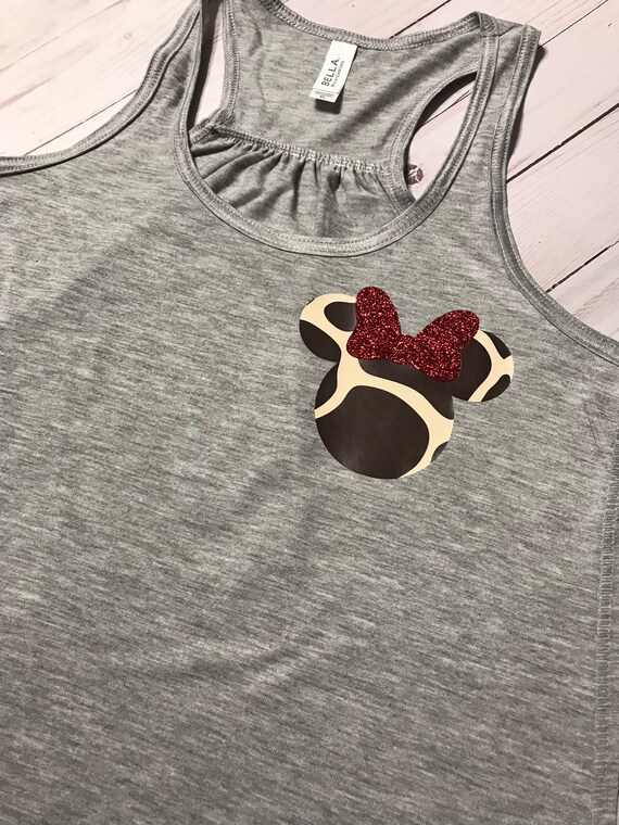 Giraffe Minnie Mouse Tank Minnie Mouse Tank Disney Tank | Etsy