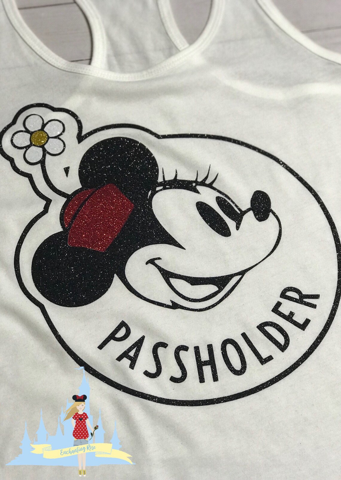 Passholder Tank Disney Passholder Shirt Minnie Mouse Tank | Etsy