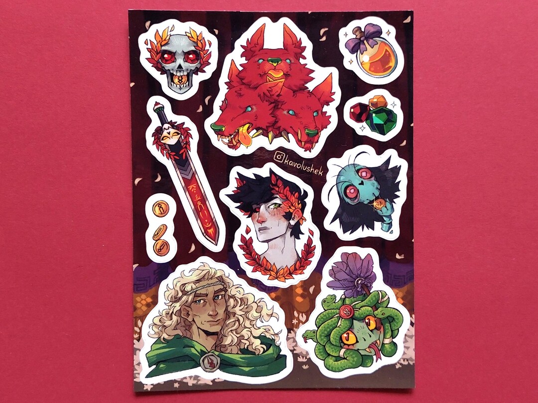 Hades Kiss Cut Sticker Sheet - 10 Stickers - Etsy