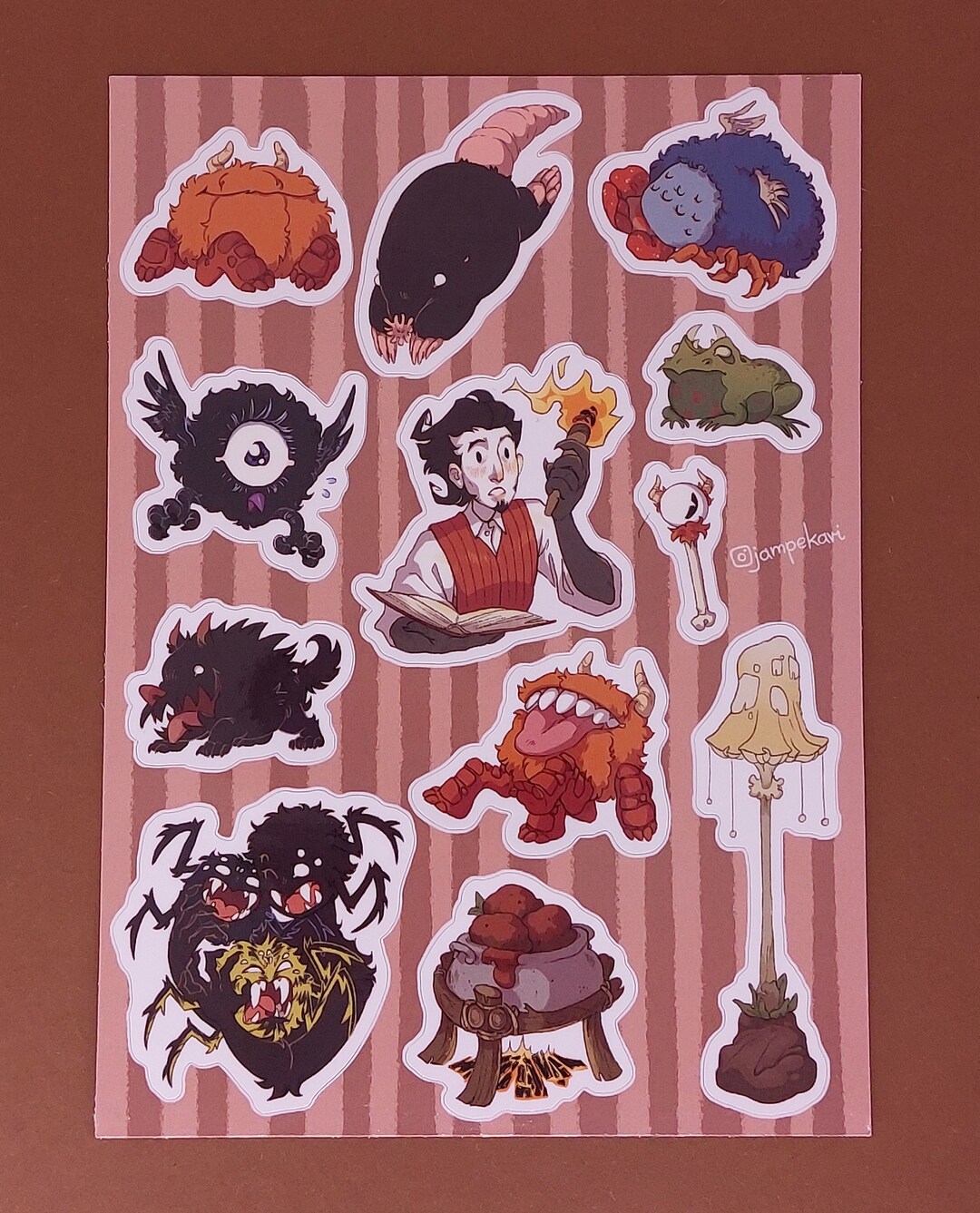 Don't Starve Kiss Cut Sticker Sheet 12 Stickers - Etsy
