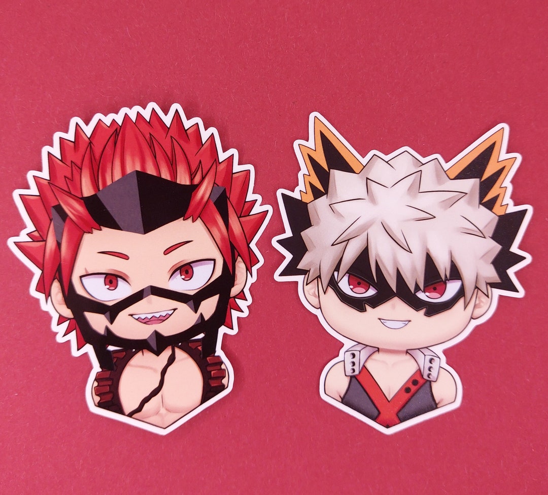 Boku No Hero Academia Bakugou and Kirishima Stickers - Etsy