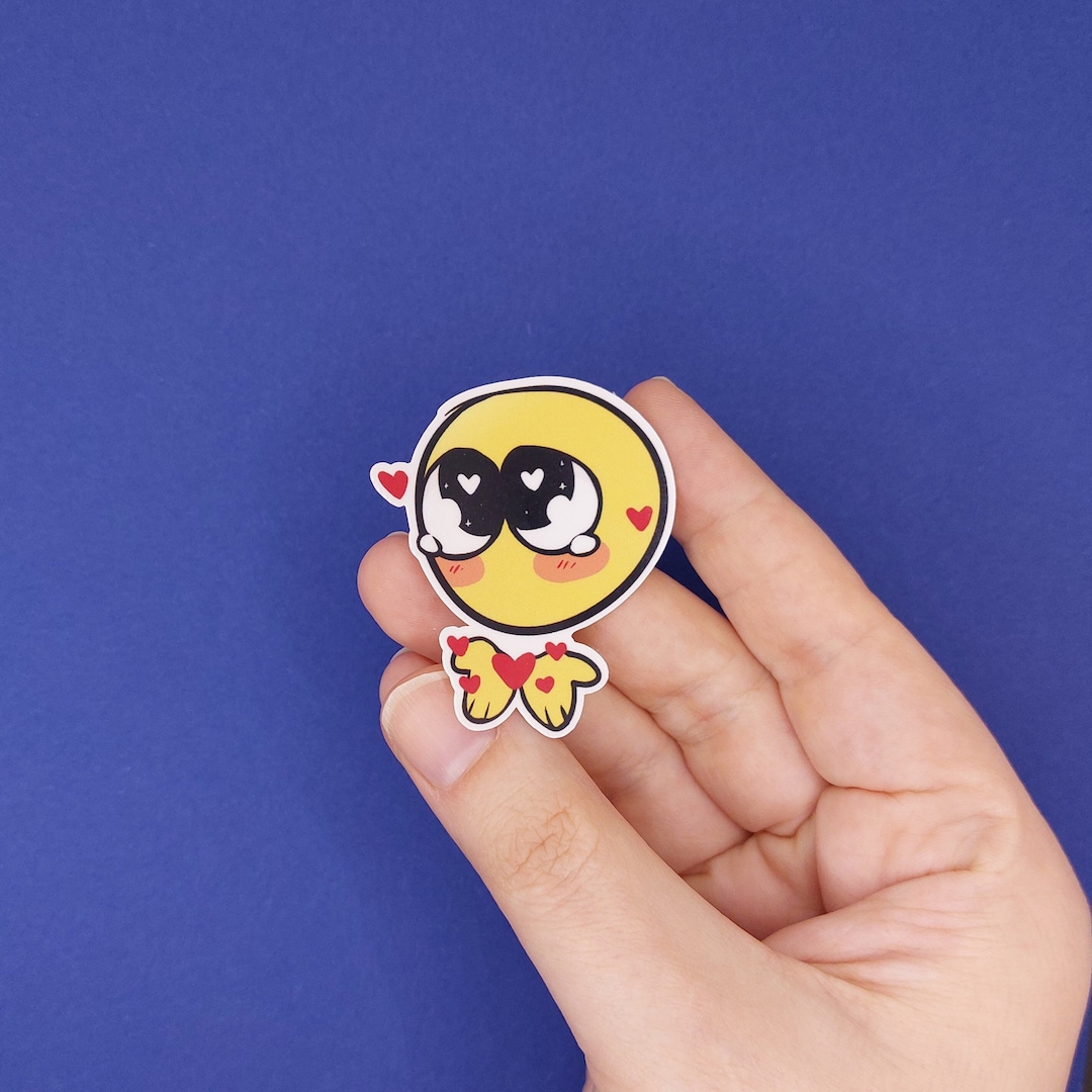 Cursed Emoji Full of Love and Admiration Sticker - Etsy