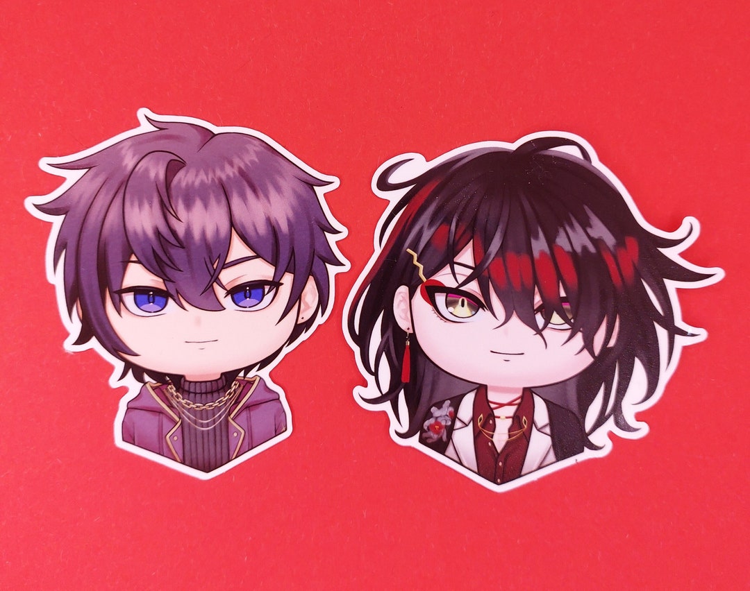 Vtubers - Vox Akuma and Shxtou Stickers - Etsy