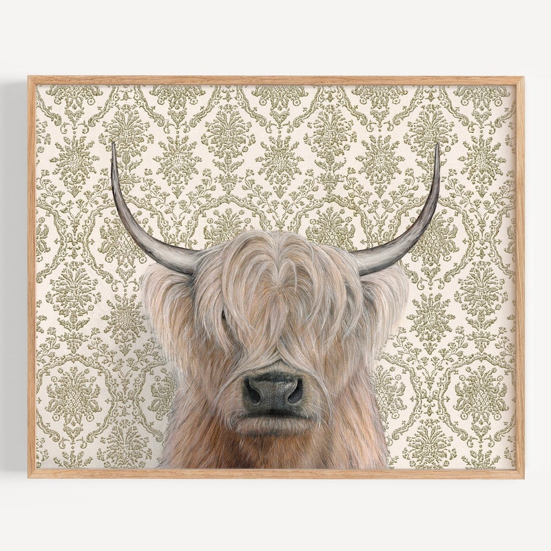Highland Cow Wallpaper - Etsy