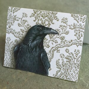 Raven Note Card | Blank All Occasion Greeting Card | A2 Stationary ...