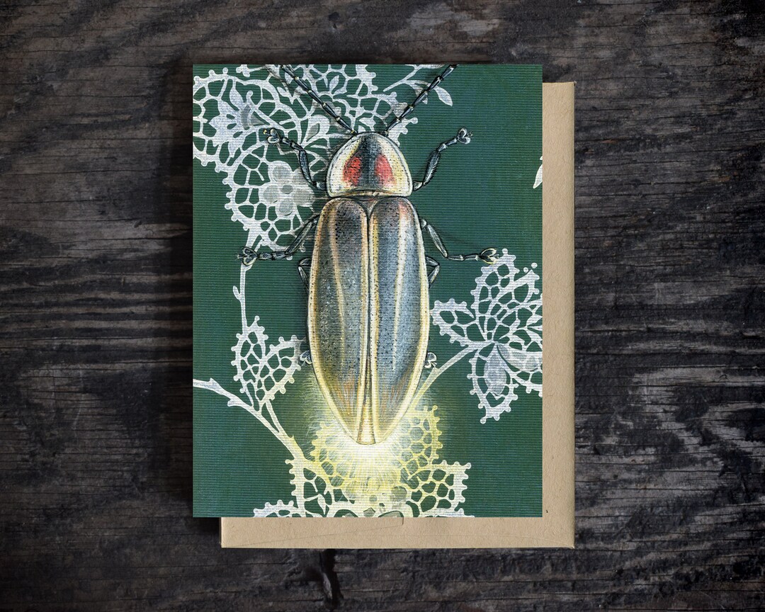 Firefly Note Card | Blank All Occasion Greeting Card | A2 Stationary ...