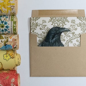 Raven Note Card | Blank All Occasion Greeting Card | A2 Stationary ...