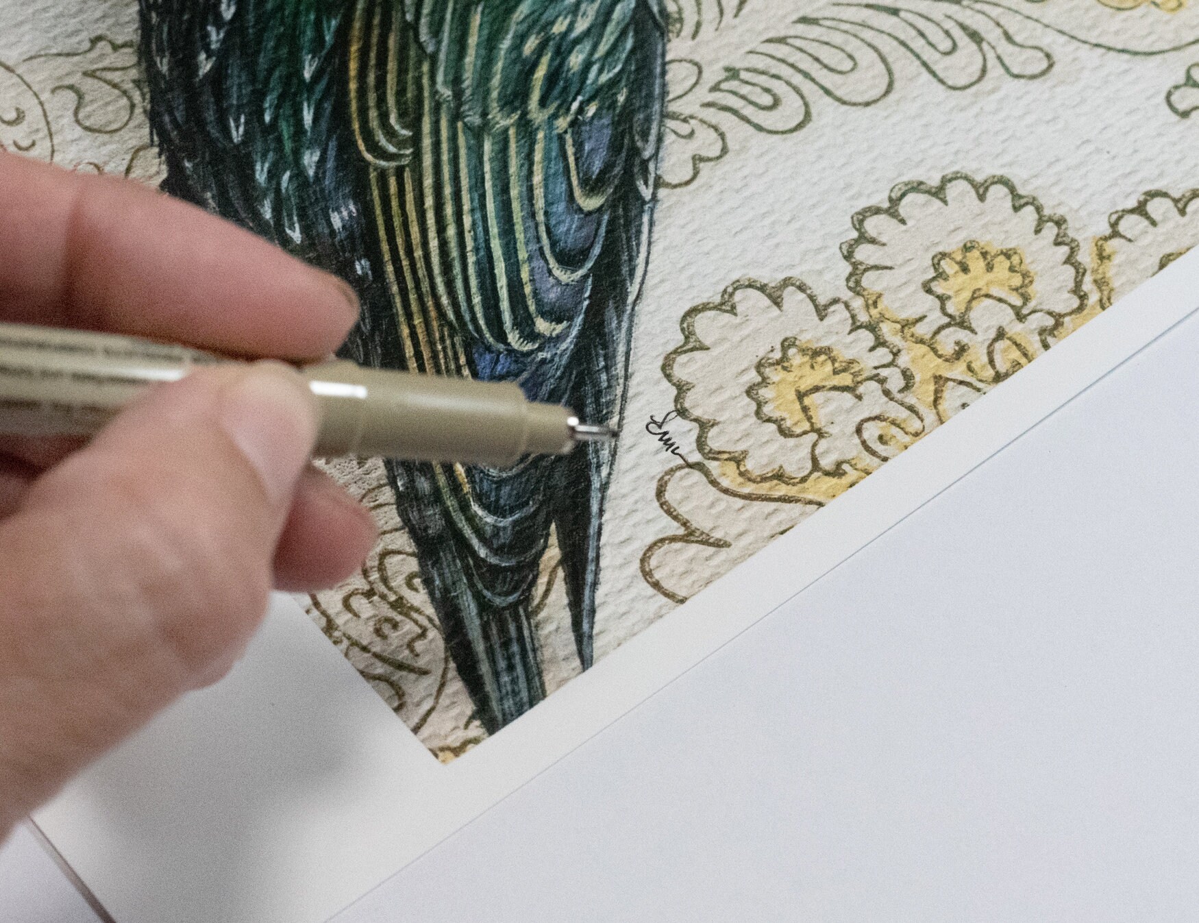 Starling Bird - Art Print | Vintage Art Nouveau Wallpaper, Home Decor ...