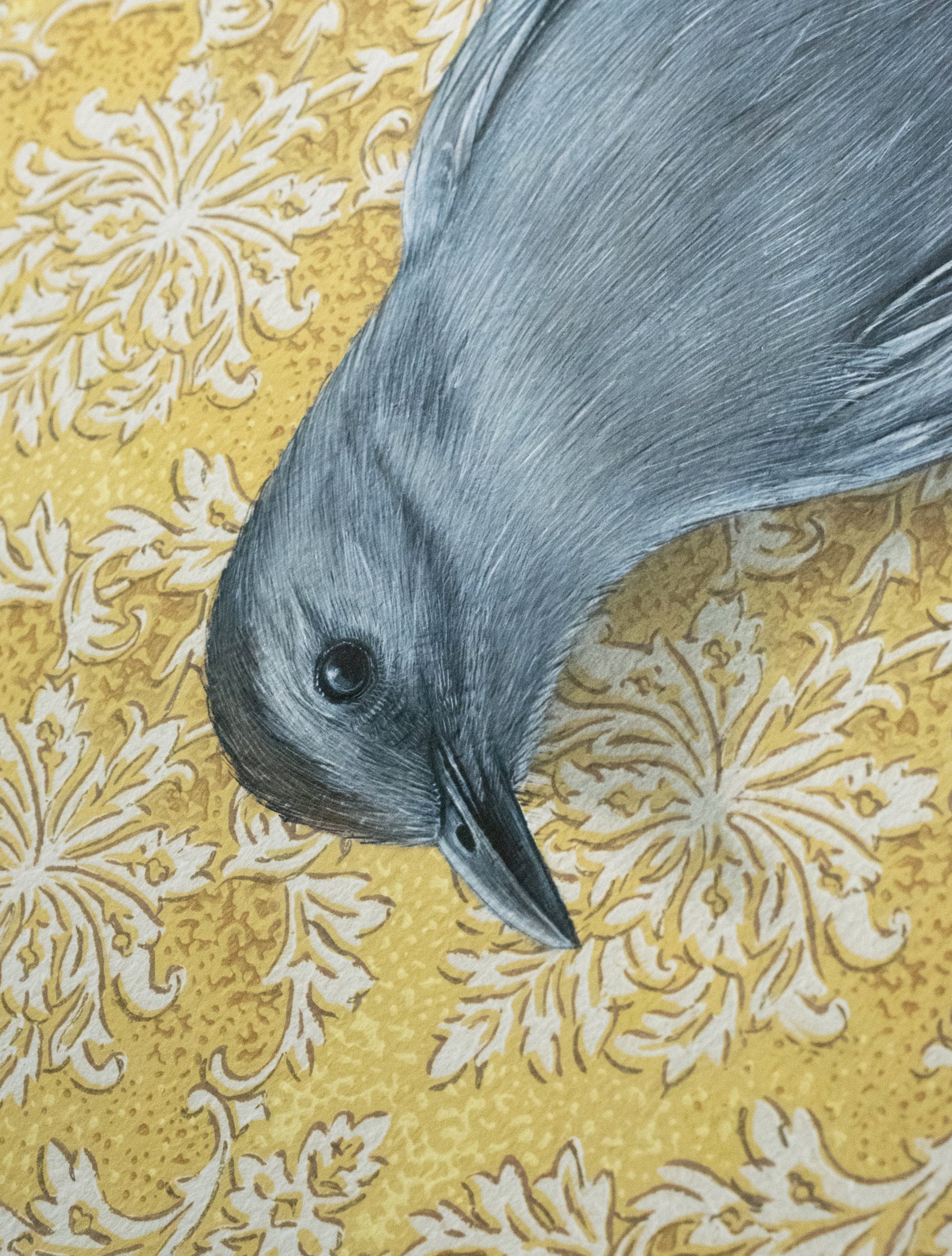 Catbird Art Print Oil Painting Reproduction Art Deco - Etsy