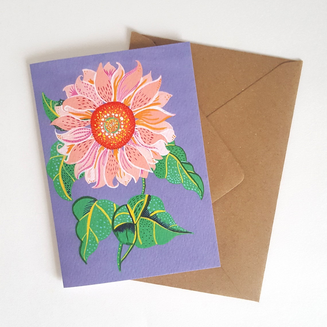 Sunflower A6 Card - Etsy