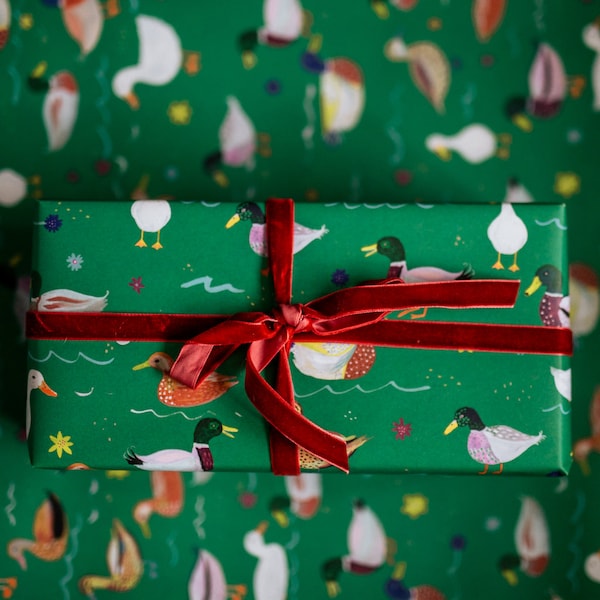 Duck Hunting Christmas Wrapping Paper - Etsy UK
