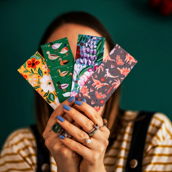 Illustrated Bookmark - Etsy