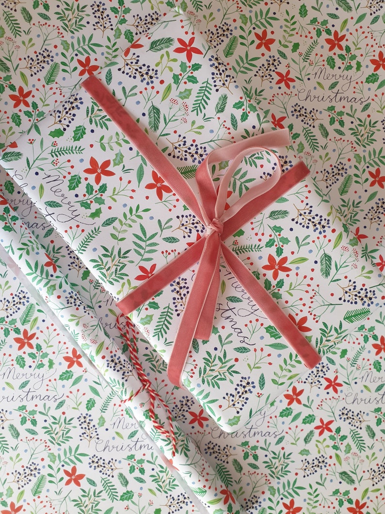 Christmas Ditsy Floral Wrap - Etsy
