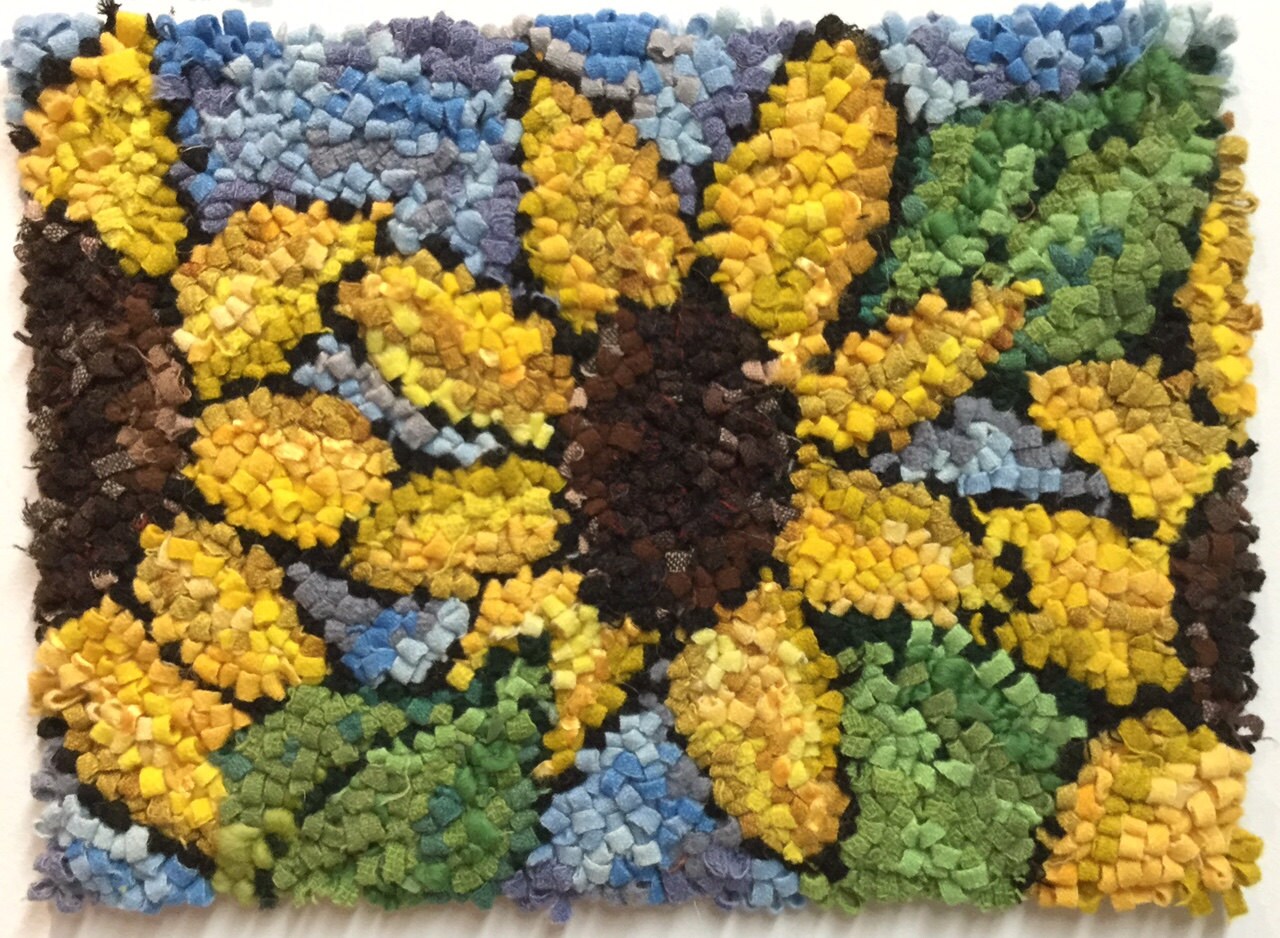 Rug Hooking Pattern: One and Only Sunflower 9 by 13 Linen - Etsy