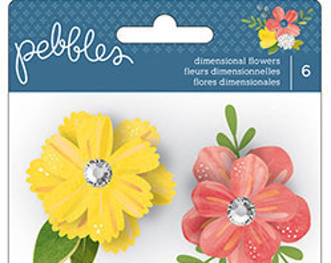 Pebbles Dimensional Flowers - Etsy