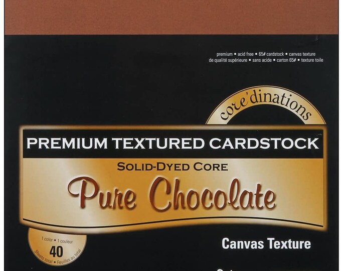 Core'dinations Premium Textured Cardstock Pure Chocolate 8.5 by 11 - Etsy