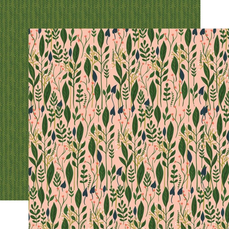 Echo Park Paper - Plant Lady - Garden Greenery 12x12 Scrapbook Paper - Etsy