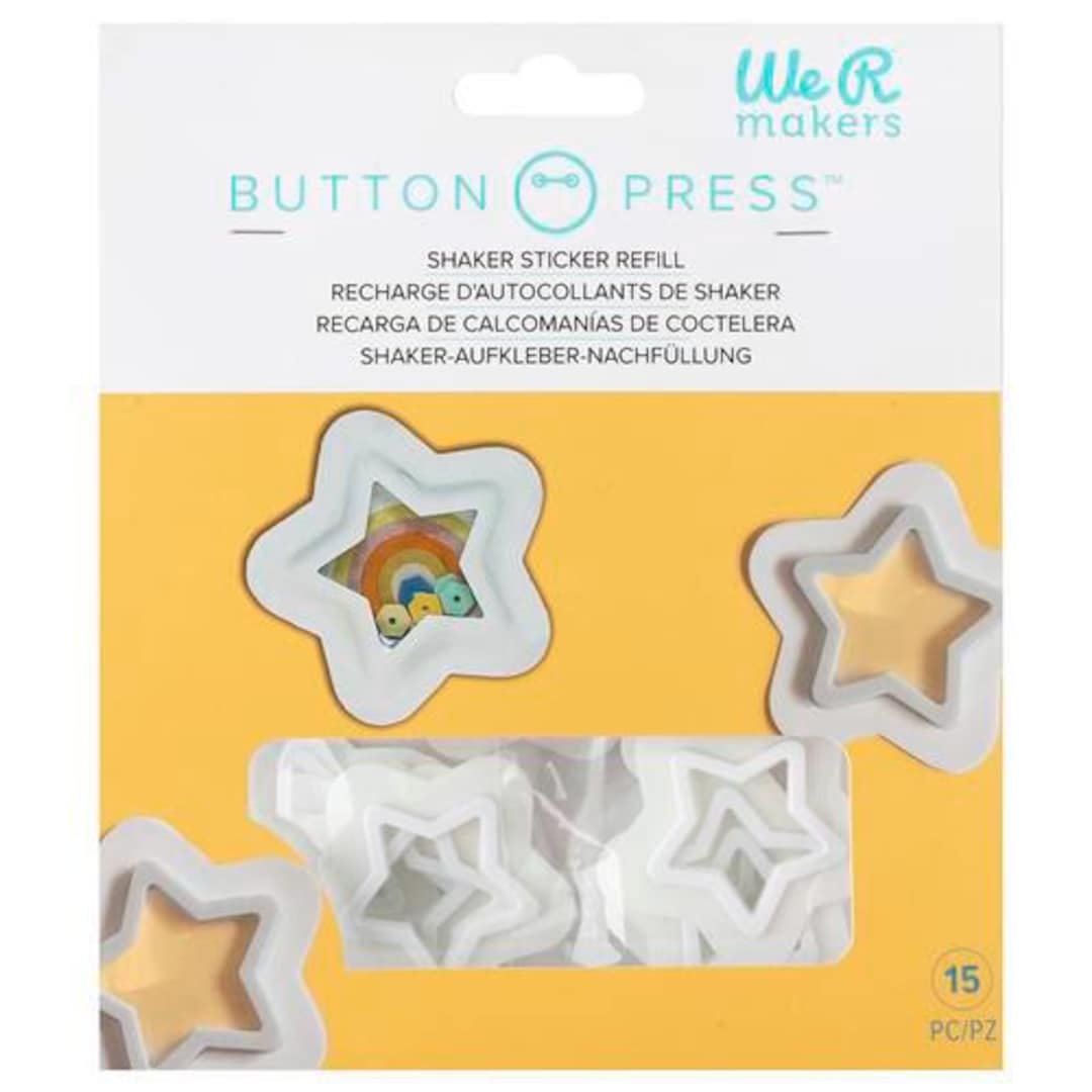 We R Memory Keepers Button Press - Shaker Sticker Refill - Stars - Etsy