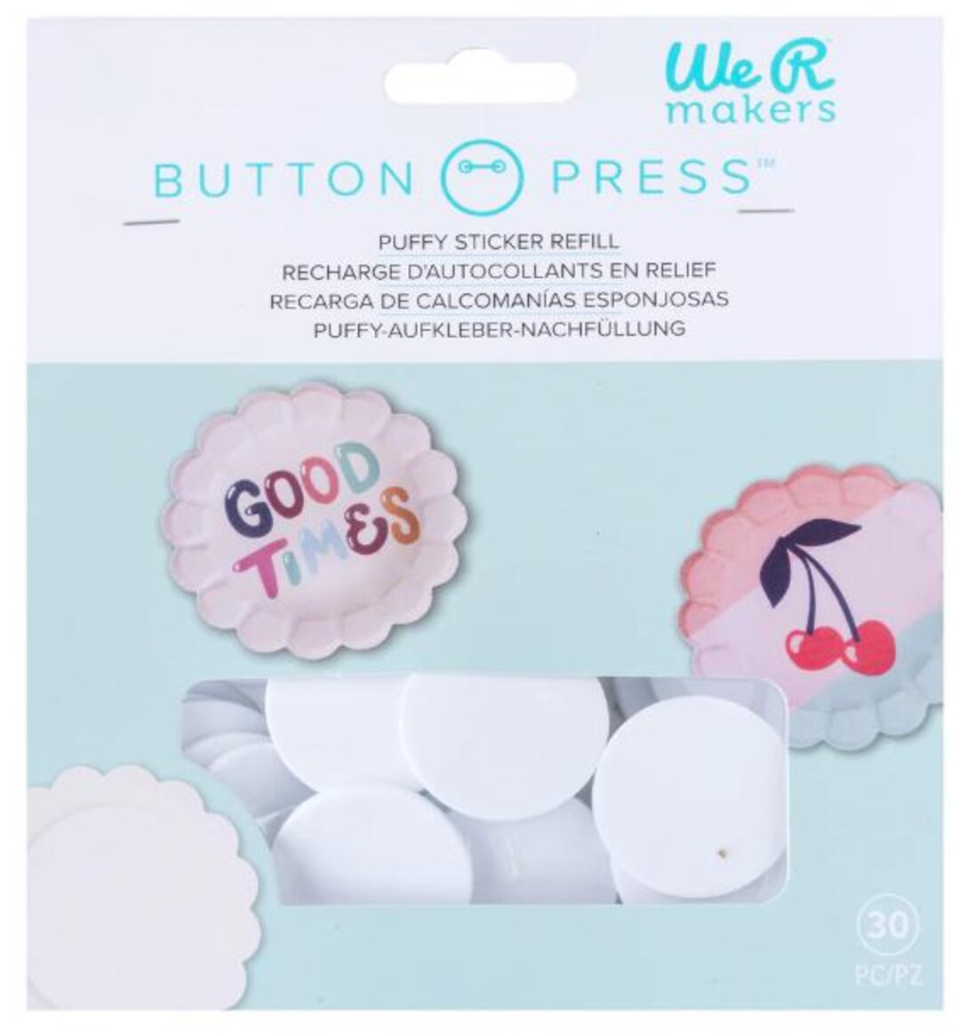 We R Memory Keepers Button Press - Shaker Sticker Refill - Circles - Etsy