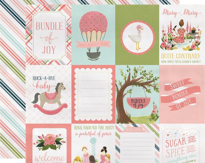 Carta Bella - Rock A Bye Baby Girl - 3x4 Journaling Cards Scrapbook ...