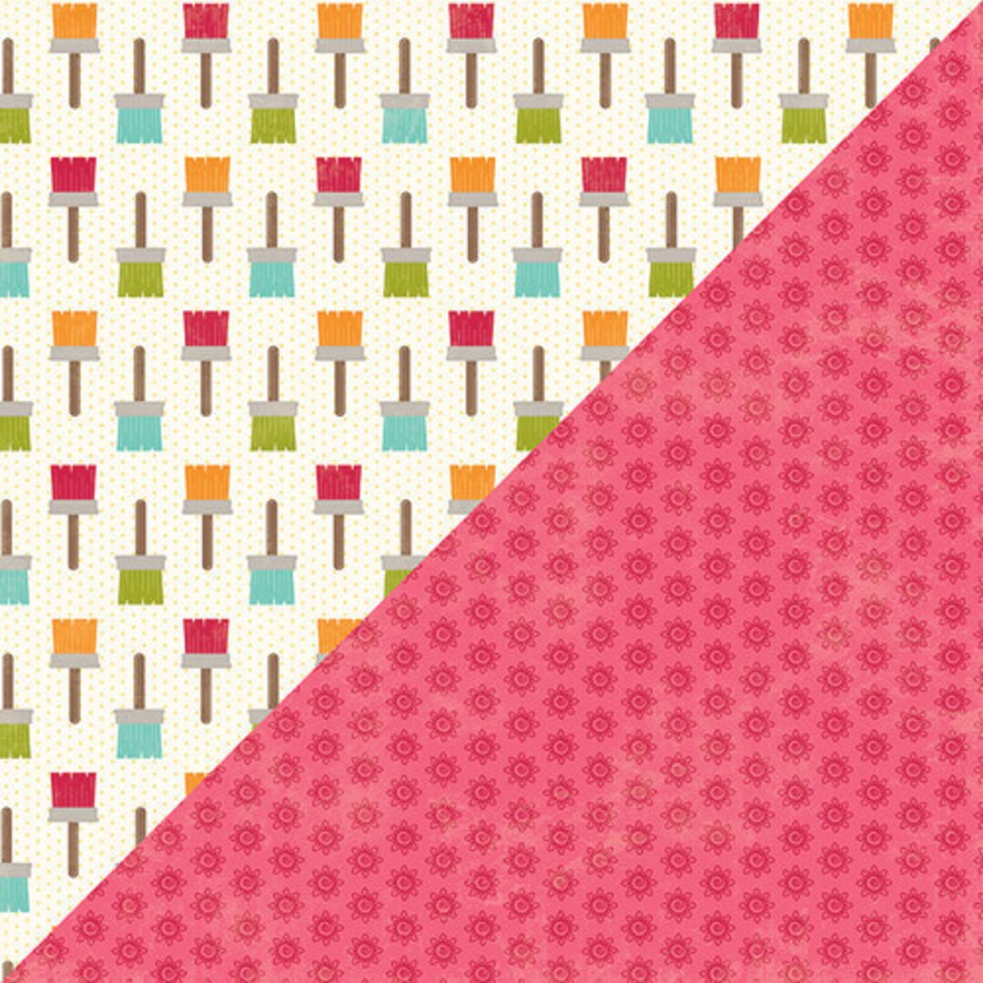Jillibean Soup - Shades of Color Soup - Happy Hues Scrapbook Paper ...