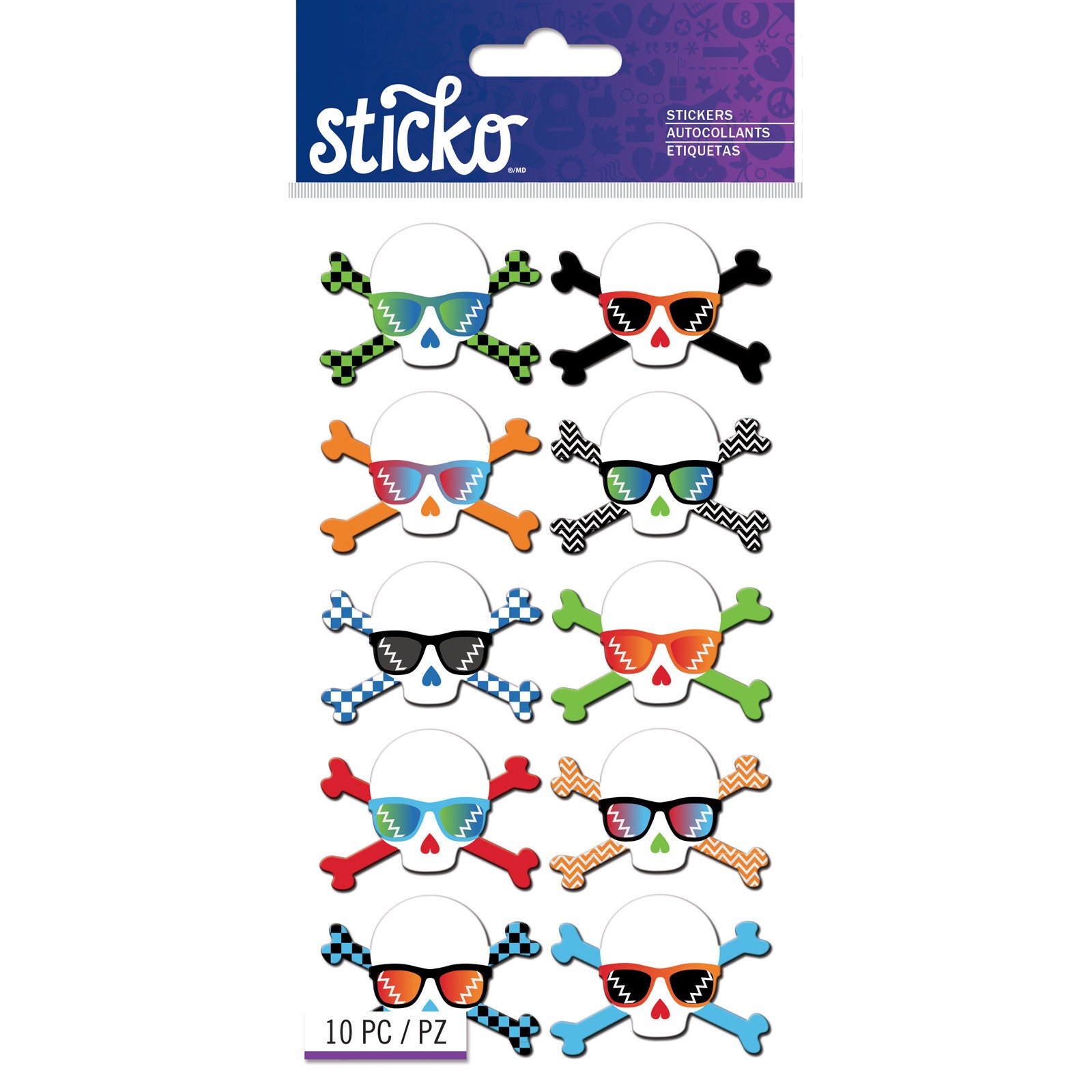 Sticko Skull and Crossbones Stickers - Etsy Australia