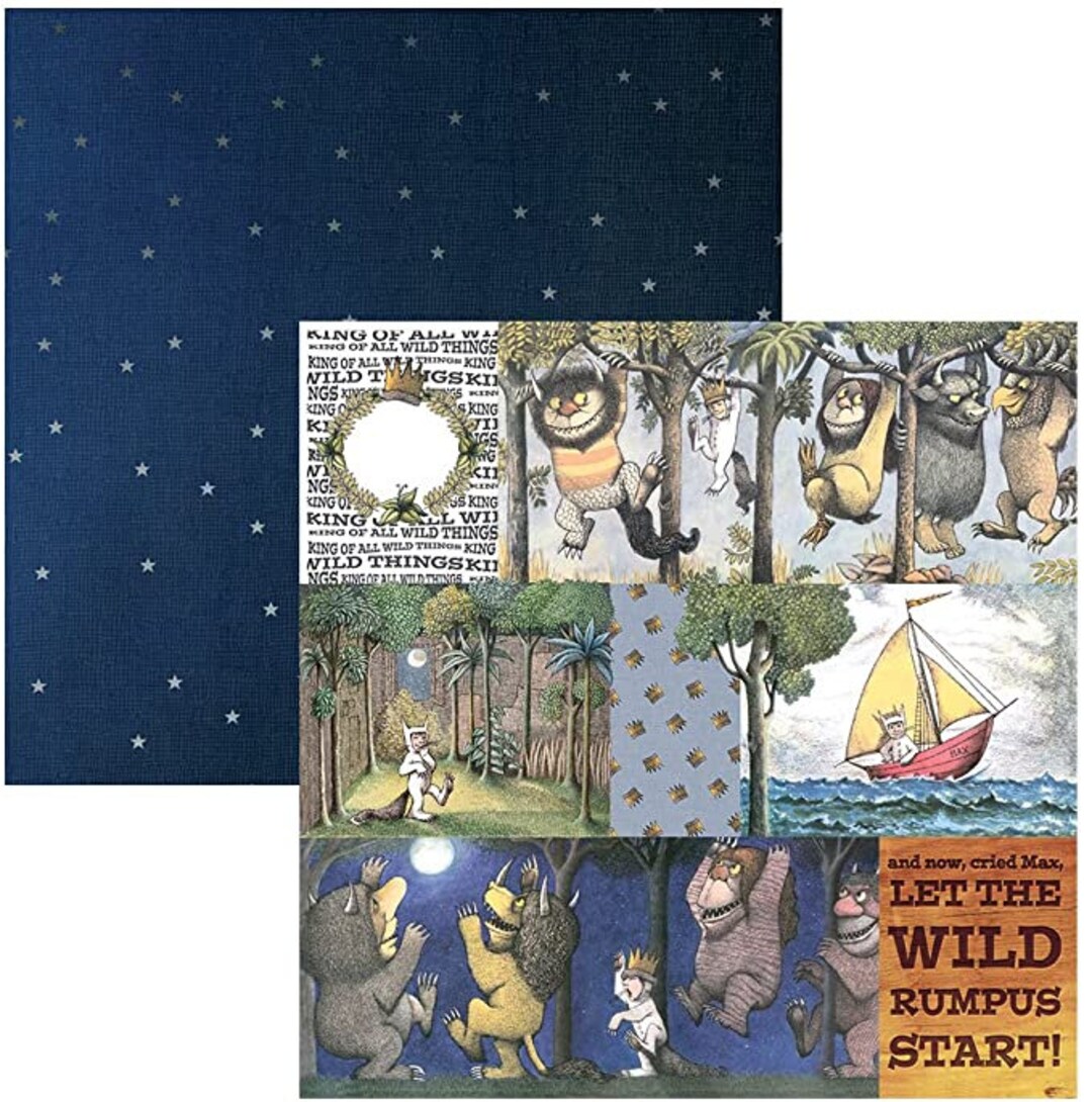 Paperhouse Where the Wild Things Are 12x12 Cardstock - Etsy