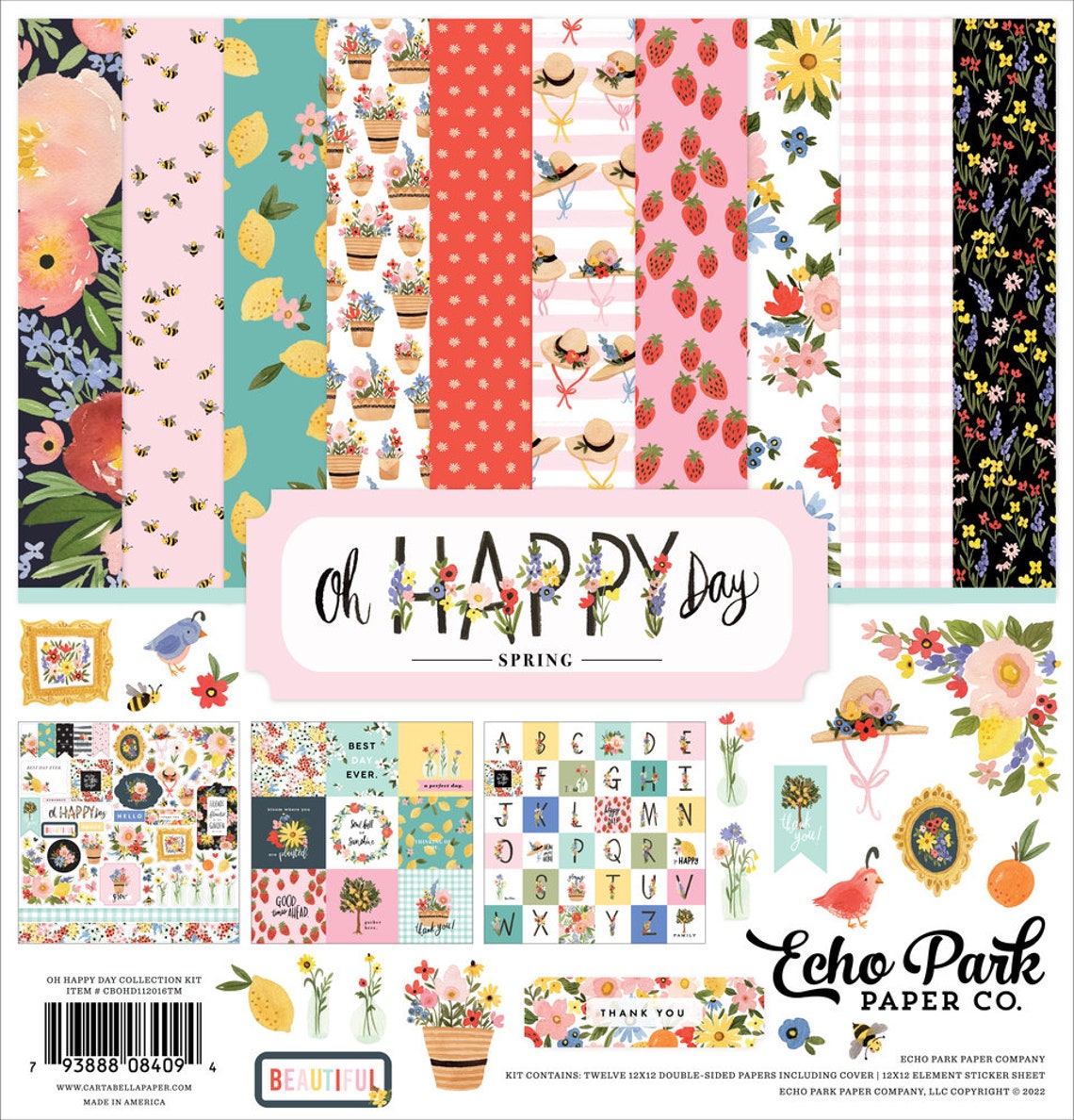 Echo Park Oh Happy Day Collection Kit - Etsy