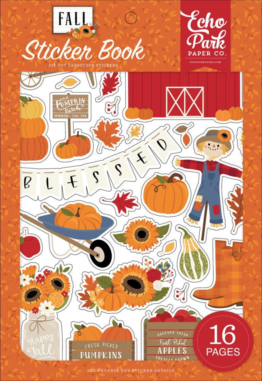Echo Park Fall Sticker Book - Etsy