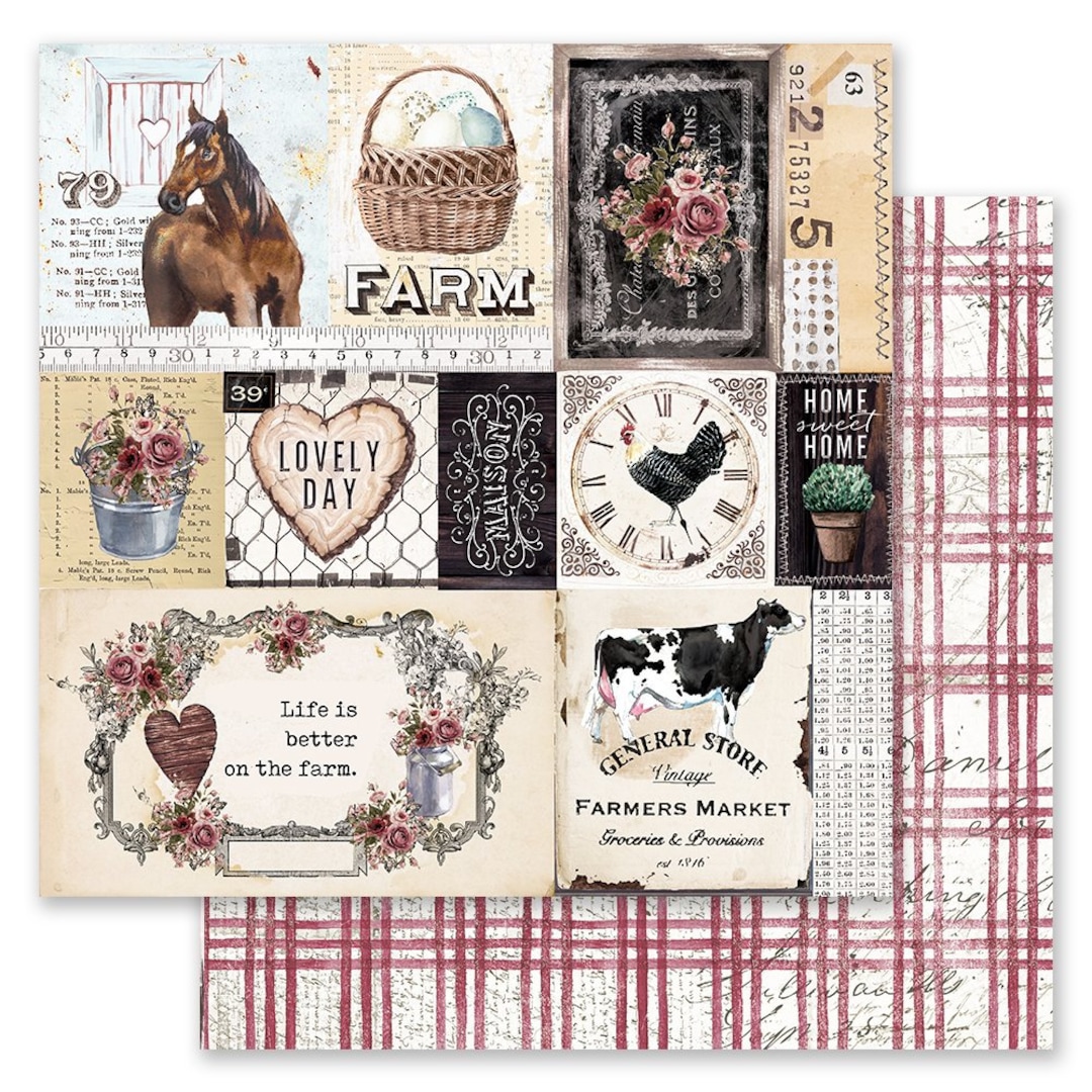 Prima Floral Farm Sweet Farm Collection - Out in the Farm Scrapbook ...