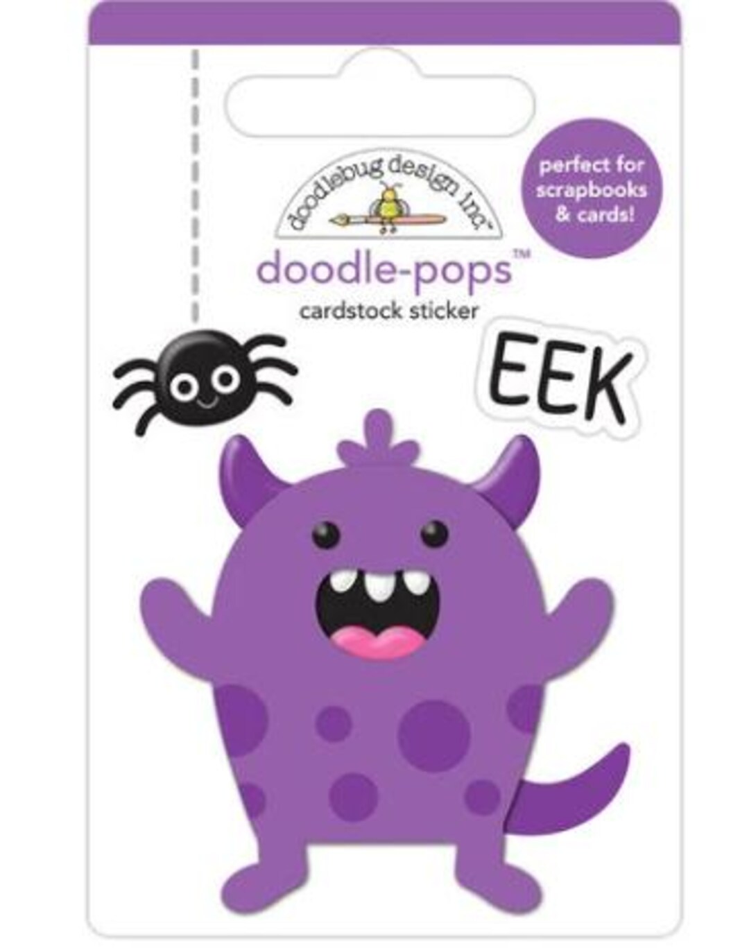 Doodlebug Doodle-pops Cardstock Stickers - Eek - Etsy
