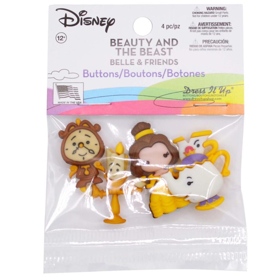 Dress It up Buttons - Beauty and the Beast Belle & Friends - Etsy