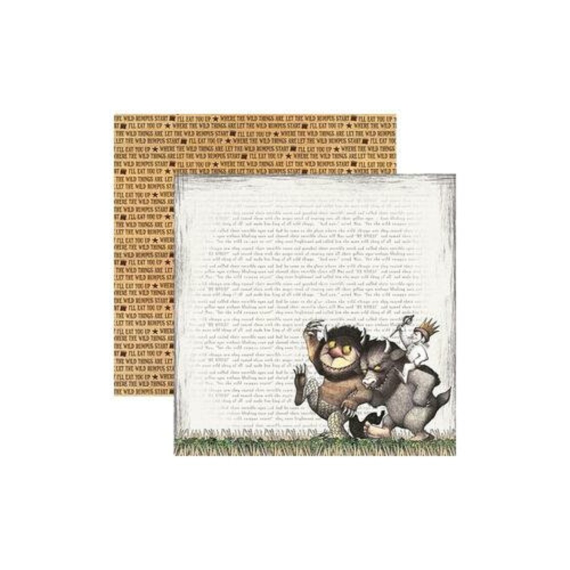 Paperhouse Where the Wild Things Are 12x12 Cardstock Wild - Etsy