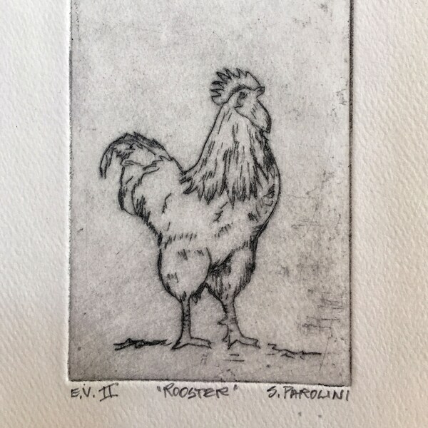 Drypoint Etching - Etsy